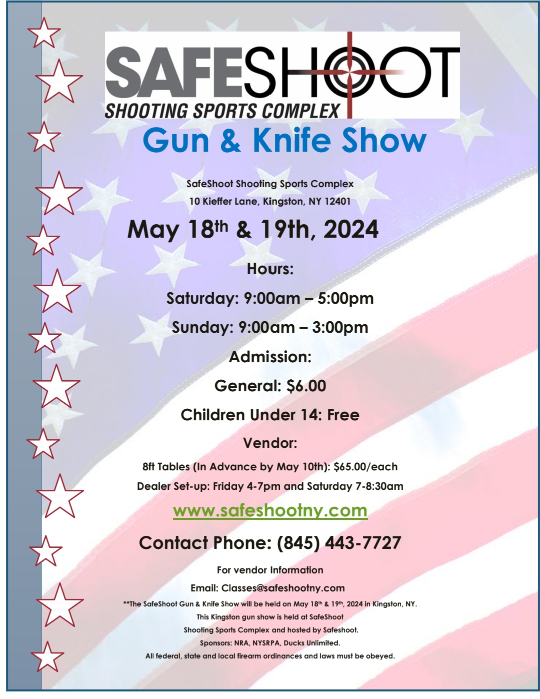 Vendor Registration and Gun Show
